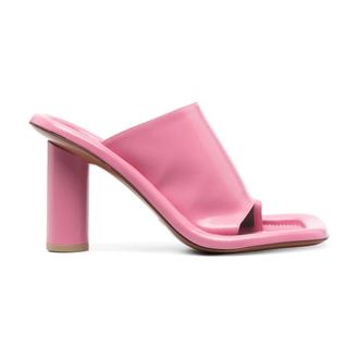 AMBUSH Rosa Leder Square-Toe Mules - - Shoes - Damen - Rosa - 37 EU