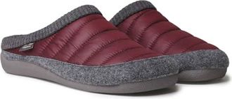 Toni Pons Nix-TK Chaussures de maison type sabot en tissu rembourré et feutre, Vin, 46 EU