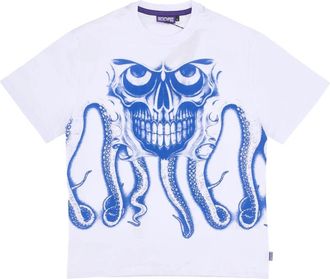 Octopus Skull Tee White T-Shirt - - Tops - Herren - Wei&szlig; - L