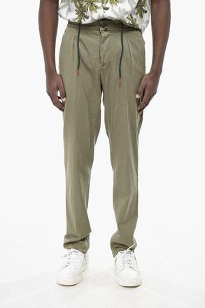 Kiton Hose aus Baumwollmischung mit einer Falte und elastischem Bund Kiton