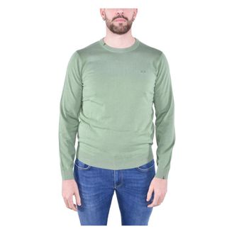 Sun 68 Homme, Pulls, Vert, Taille: 3XL Pull Basique &agrave; Manches Longues