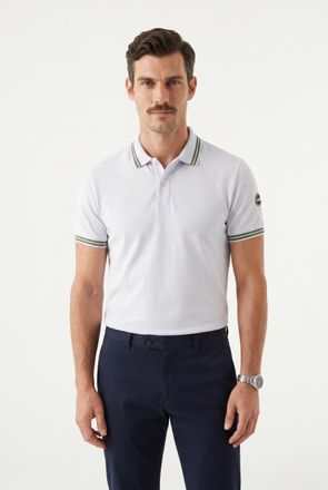 Colmar Poloshirt COLMAR, Herren, Gr. XXL, wei&szlig;, Piqu&eacute;, Obermaterial: 96% Baumwolle, 4% Elasthan, unifarben, regular fit normal, Rundhals, B&uuml;ndchen, Shirts, S