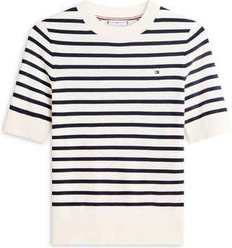 Tommy Hilfiger Damen Strickshirt aus Baumwolle