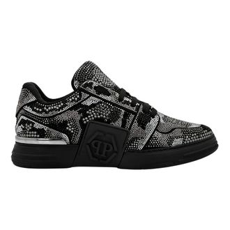 Philipp Plein unisex, Chaussures, Noir, Taille: 38 EU Crystal Royal Street Suede Lo-Top Baskets Camouflage