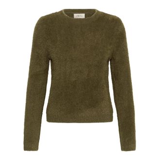 Cream Rundhals-Strickware - - Knitwear - Damen - Gr&uuml;n - 2XL