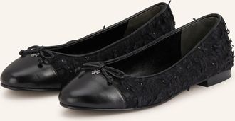 Tory Burch Tory Burch Ballerinas Mit Glitzergarn blau