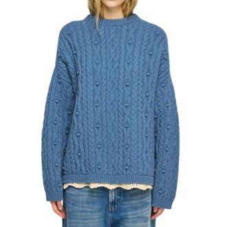 Semicouture Maglia Blondie - Femme - Pulls - Bleu - Taille: 40 FR