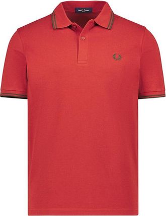 Fred Perry Herren Polo-Shirt orange Baumwoll-Piqu&eacute;