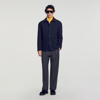 Sandro Worker-Blouson aus Wolle