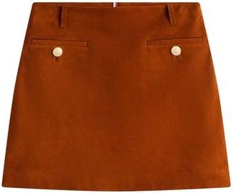 Tommy Hilfiger Jupe courte en cuir dagneau