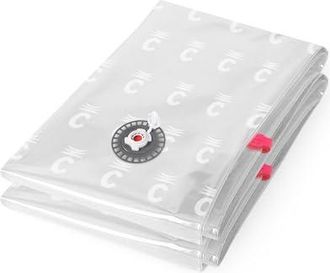 Compactor 2er-Set Vakuumbeutel Größe XL 130x80 cm - Für Bettdecken, Kissen, Kleidung - Luftdicht, platzsparend mit Staubsauger - Ideal für Schrank, Kleiderschra