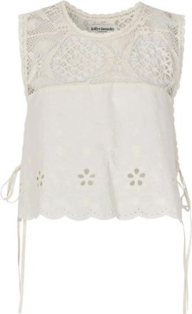 Lollys Laundry Femme, Tops, Blanc, Taille: 38 FR Portobelloll Top