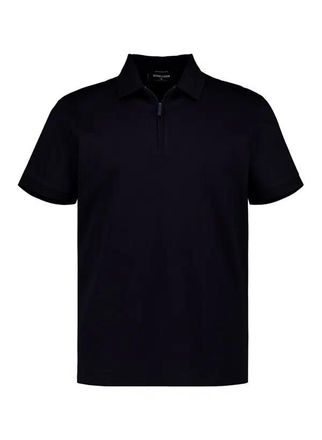 Strellson Herren Zip-Polo blau