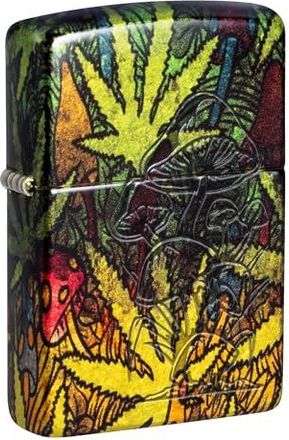 Zippo Sturmfeuerzeug - Counter Culture Design, 540&deg; Tumbled Brass, Lustre/Fusion - Nachf&uuml;llbar - Wiederverwendbar - Windfest - Geschenkbox - Made in USA