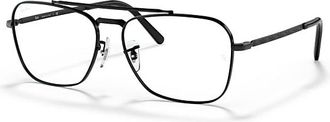Ray-Ban New Caravan Optics Schwarz Fassung Klar Glas Polarisiert 55-15