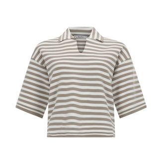 Max Mara Polo Dolce &agrave; col en V - Femme - Tops - Multicolore - Taille: 40 FR