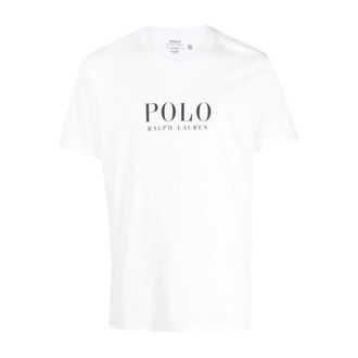 Polo Ralph Lauren Logo Print Baumwoll-T-Shirt - - Tops - Herren - Wei&szlig; - XL
