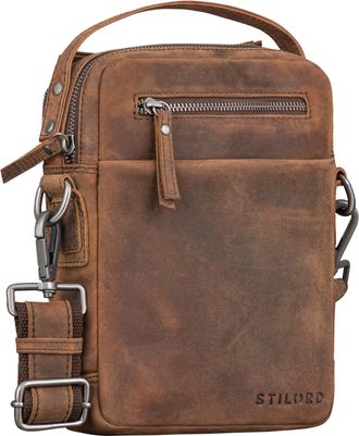 STILORD Byron Elegante Umh&auml;ngetasche Herren Klein Leder f&uuml;r Tablet 8,3 Zoll - Ideal als M&auml;nner Crossbody Bag Echtleder Herrentasche zum Umh&auml;ngen mit vielen F&auml;