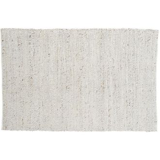ebuy24 Loump Teppich 300x200 cm Wolle beige, wei&szlig;
