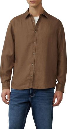 s.Oliver Regular Fit: Langarmhemd aus Leinen