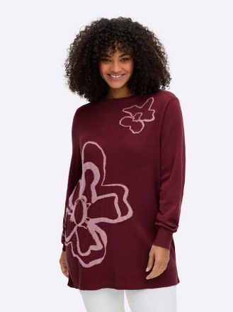 Sheego Strickpullover Pullover Langarm Intarsien