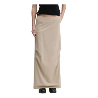 Heliot Emil Heliot Emil - Jupe Maxi Drap&eacute;e - Femme - Jupes - Beige - Taille: 36 FR