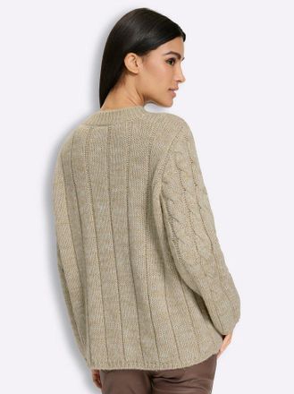 Heine Strickpullover Pullover Langarm Zopfmuster