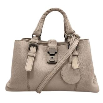 Bottega Veneta Sac &agrave; main vintage doccasion - Femme - Pre-owned - Gris - Taille: ONE Size