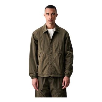 C.P. Company C.p. Company - Veste Coach Lens Chrome-R Lourde - Homme - Vestes - Vert - Taille: 2XL