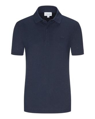 Lacoste Stretch-Poloshirt mit verdeckter Knopfleiste in