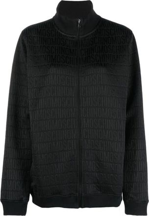 Moschino Homme, Sweatshirts et sweats &agrave; capuche, Noir, Taille: L Zip-through