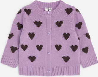Arket Strickjacke Aus Wolle -Lila