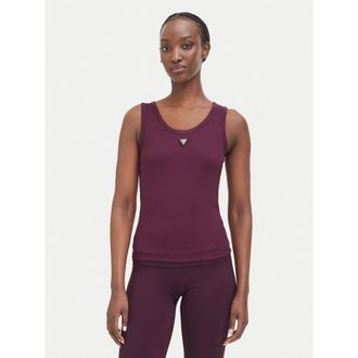 Guess Top V6YP09 K4312 Dunkelrot Regular Fit