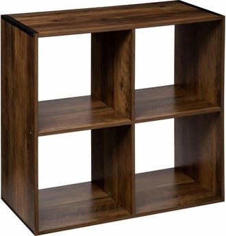 PEGANE Pegane - tagère en bois coloris marron foncé - longueur 67 x Profondeur 32 x Hauteur 67 cm