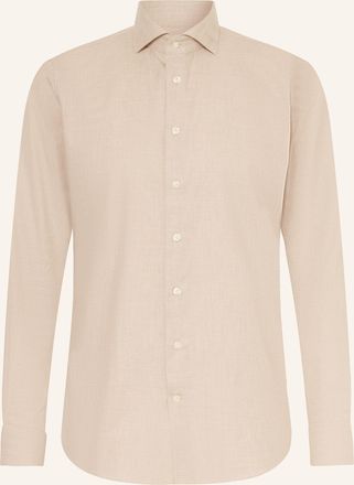 Profuomo Profuomo Flanellhemd Slim Fit beige