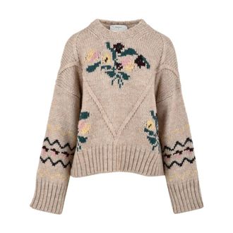 Beatrice .B Stylischer Coquille Pullover - - Knitwear - Damen - Braun - S