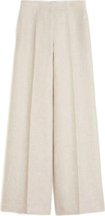 Max Mara Femme, Pantalons, Beige, Taille: 40 FR Wide Pantalons