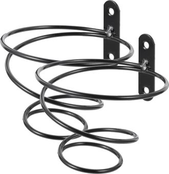 BESPORTBLE COLLBATH 2 St&uuml;ck Wandmontiertes Weinregal Spirale Weinhalter Metall Kleines Weinregal f&uuml;r K&uuml;chenwand und Bar Dekorativer Einzel Weinflaschenst&auml;nder Ro