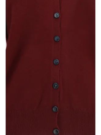 Lisa Yang Womens Cashmere Cardigan Deep Plum (capra Hircus) Sweater
