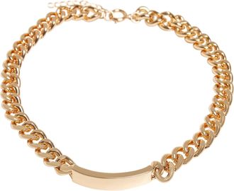 Urban Classics Unisex Halskette Plate Necklace, Modeschmuck-Kette mit Platte f&uuml;r M&auml;nner und Frauen, G&ouml;&szlig;en S/M und L/XL