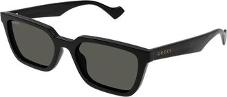 Gucci Rechteckige Sonnenbrille - - Accessories - Damen - Schwarzk - 55 MM