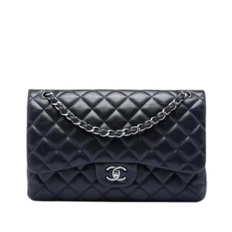 Chanel Sac bandouli&egrave;re vintage double rabat Pre-owned - Femme - Pre-owned - Noir - Taille: ONE Size