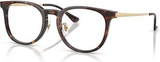 Ray-Ban Rb5453d Optics Gold Fassung Klar Glas Polarisiert 52-20