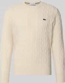 Lacoste Regular Fit Pullover aus reiner Wolle