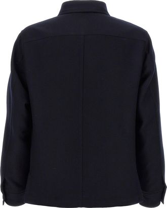 Tom Ford Double-Sided Wool and Silk Overshirt - Black