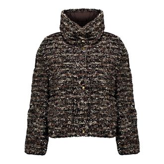 Moncler Poetique 2-in-1 Kurze Pailletten-Daunenjacke - - Jackets - Damen - Braun - M