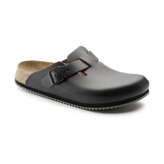 Birkenstock Klassische Ledersandalen mit anatomischem Fu&szlig;bett - - Shoes - Herren - Schwarzk - 37 EU