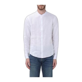 Blauer Camicia Girocollo Call Dyed - - Shirts - Herren - Wei&szlig; - S