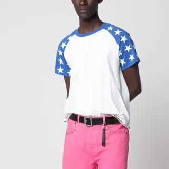 Dagger Wei&szlig;-blaues T-Shirt mit Sternenmuster