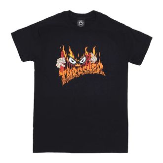 Thrasher Neckface Schwarzes Tee X Kunstwerk - - Tops - Herren - Schwarzk - L
